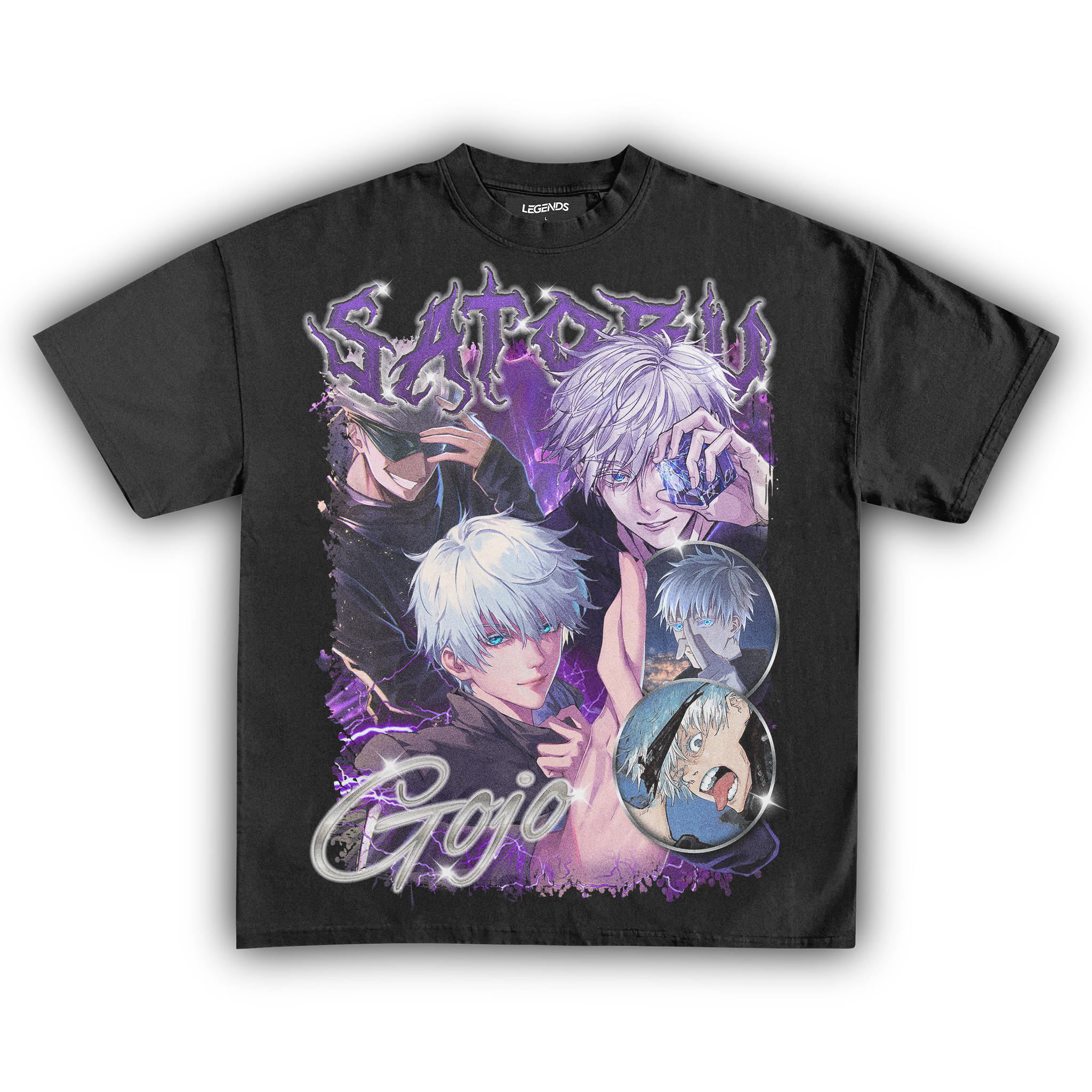 Satoru Gojo Tee » Anime Collection » Vintage Heavyweight T-Shirt ...