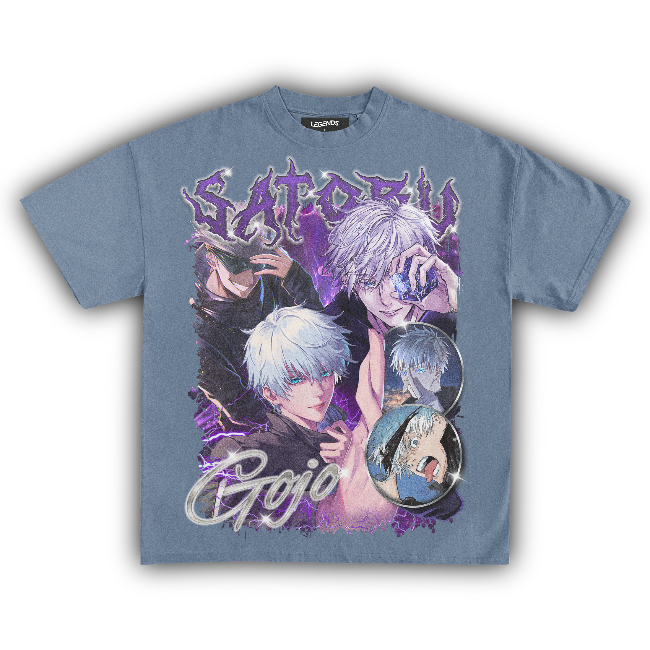 Satoru Gojo Tee » Anime Collection » Vintage Heavyweight T-Shirt ...