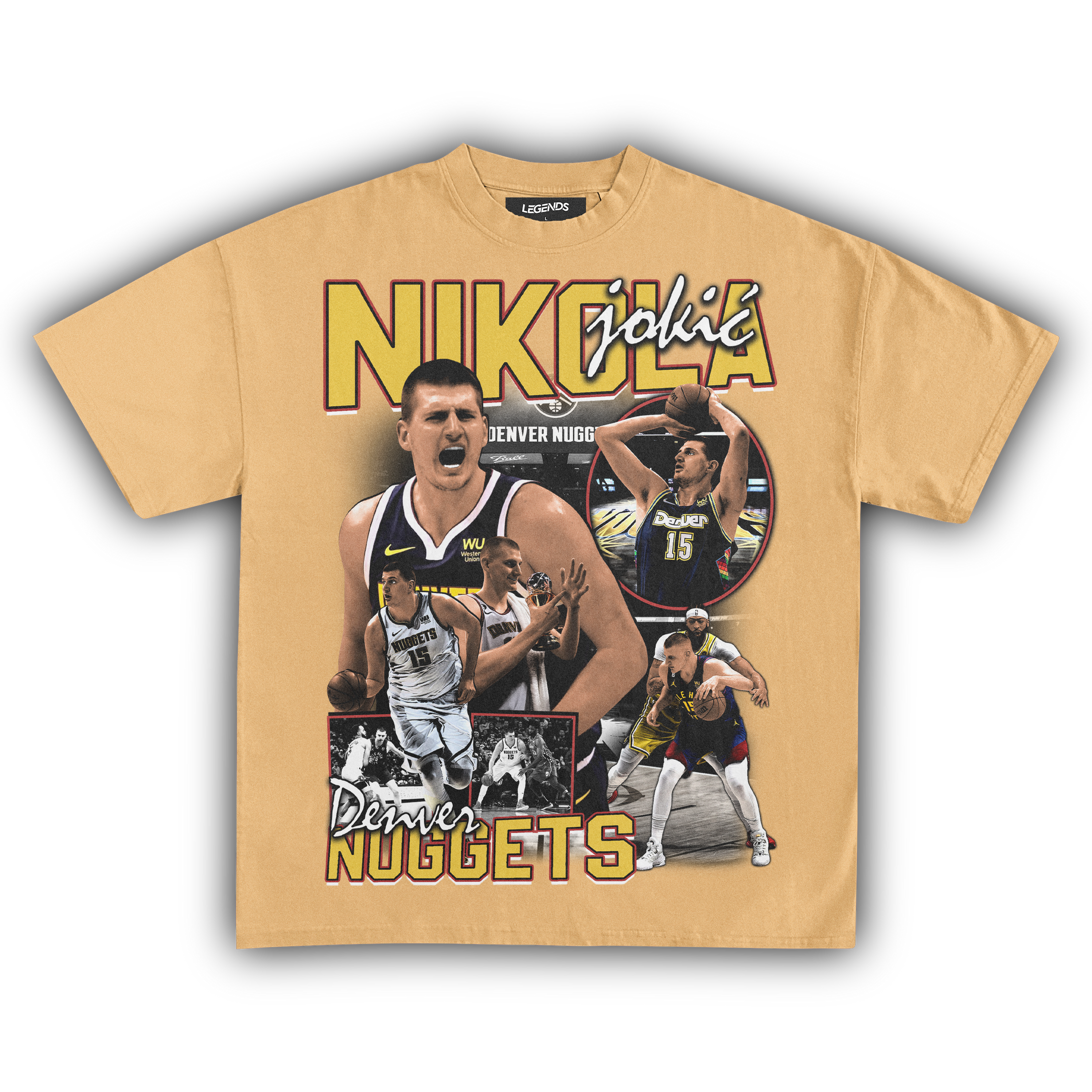 Nikola Jokic Tee » Basketball » Vintage Heavyweight T-Shirt – Legends ...