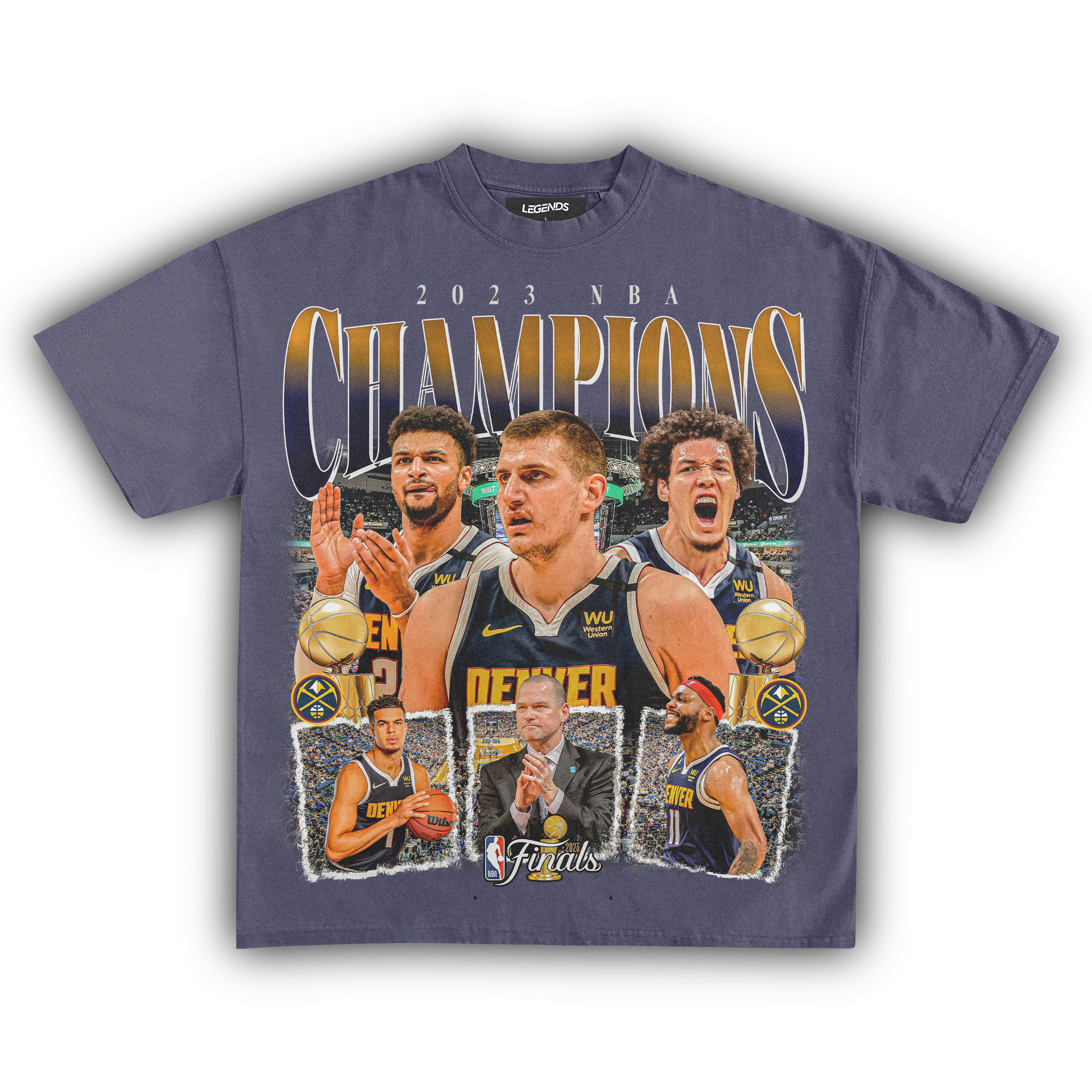 Denver Nuggets Tee » 2023 Champions » Vintage Heavyweight T-Shirt ...