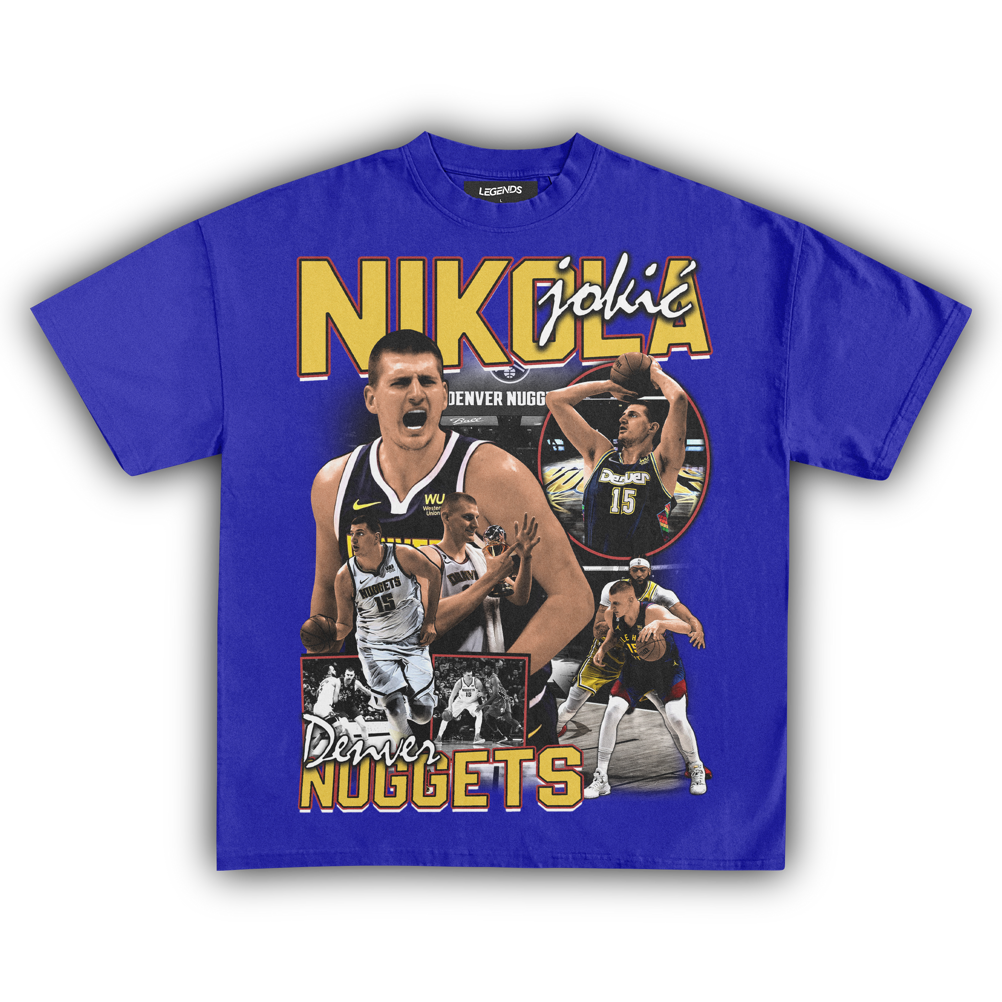 Nikola Jokic Tee » Basketball » Vintage Heavyweight T-Shirt – Legends ...