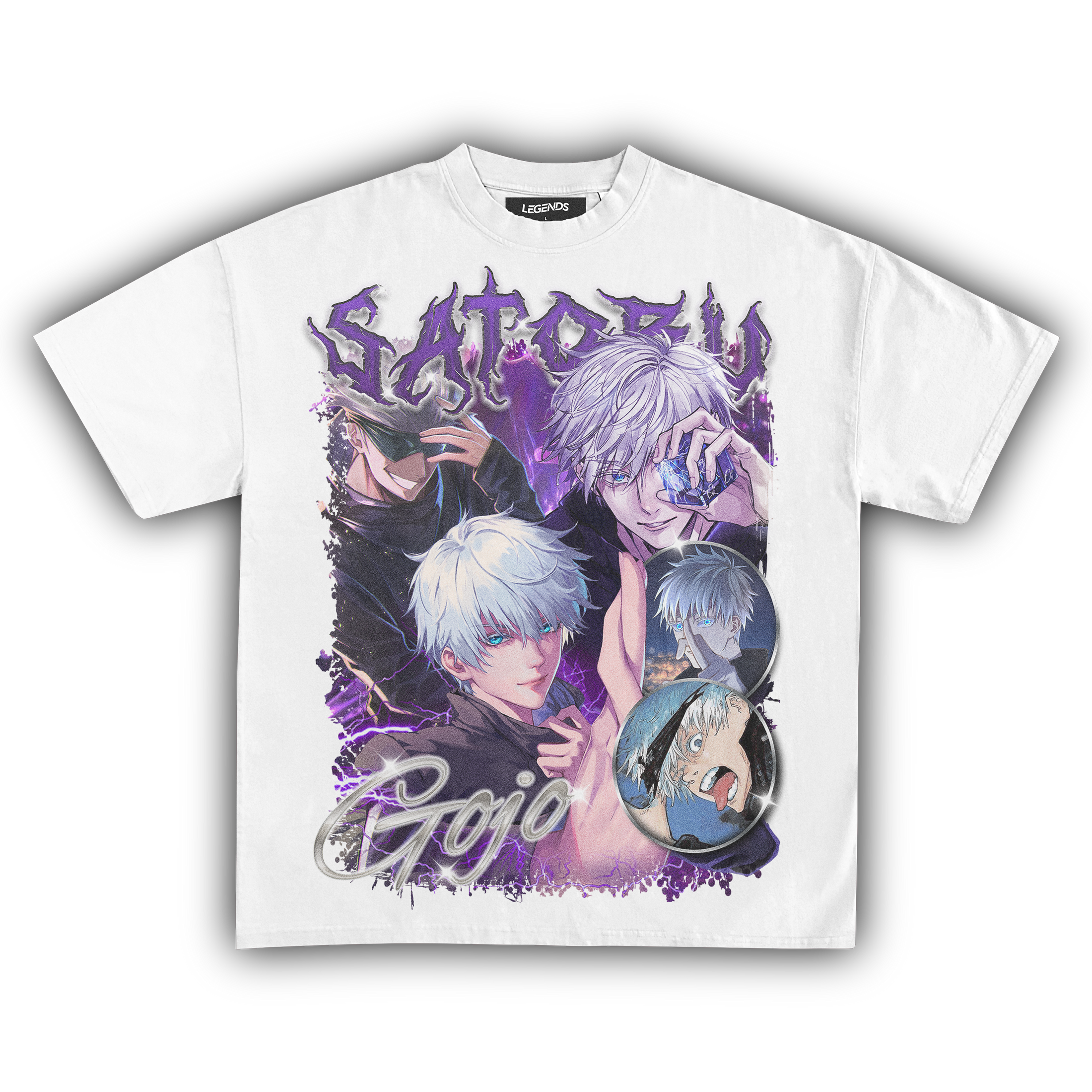 Satoru Gojo Tee » Anime Collection » Vintage Heavyweight T-Shirt ...