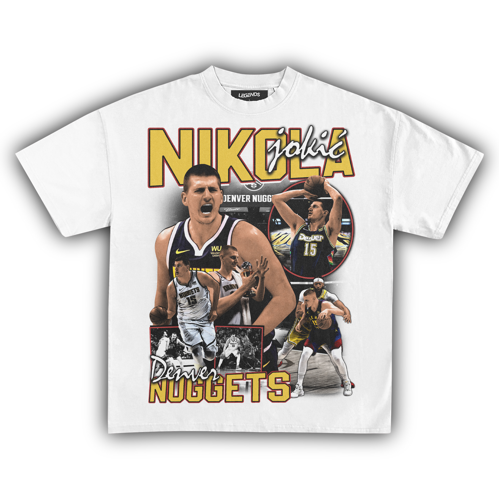 Nikola Jokic Tee » Basketball » Vintage Heavyweight T-Shirt – Legends ...