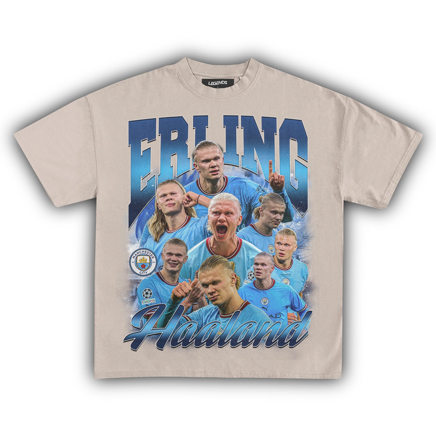 Erling Haaland Soccer Tee » Vintage Heavyweight T-Shirt – Legends ...
