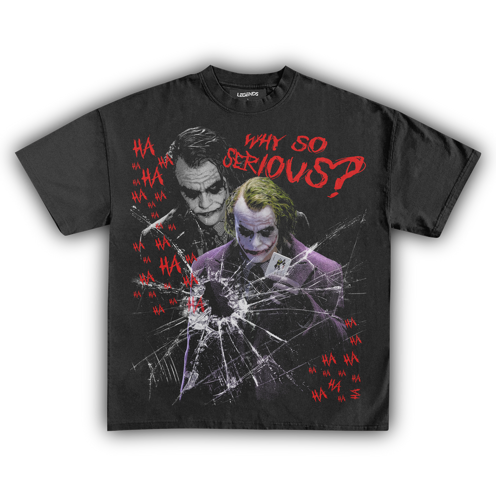 Why So Serious? Joker Tee » Dark Knight Rises » Vintage Heavyweight T ...