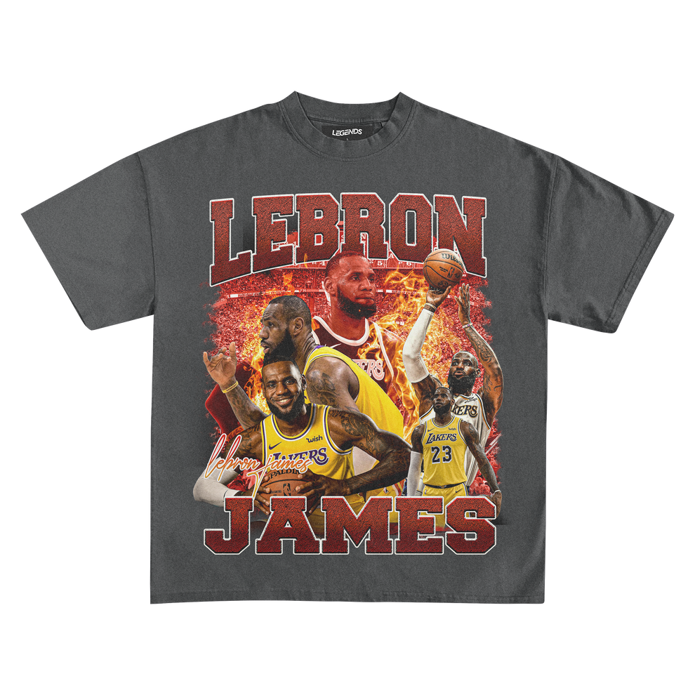 LeBron James Tee » Lakers Basketball » Vintage Heavyweight T-Shirt ...